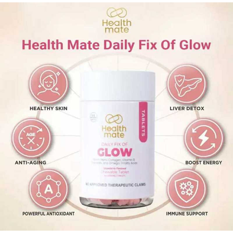 Healthmate GLOW Collagen for Bright Skin (60 pcs) – USA Imported ...