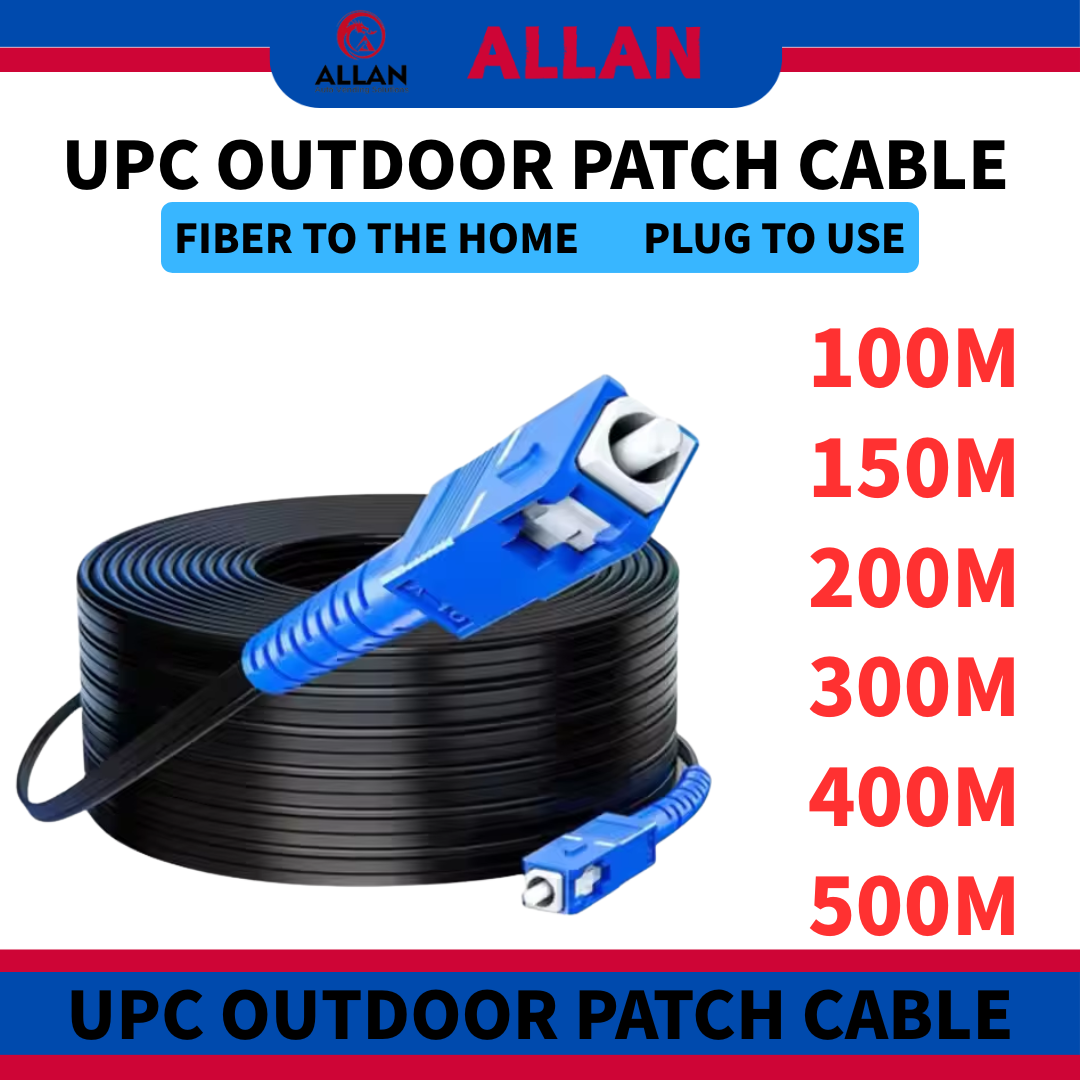 ALLAN 100M-500M Outdoor UPC Fiber Optic Ftth Drop Cable Patch Cable For ...