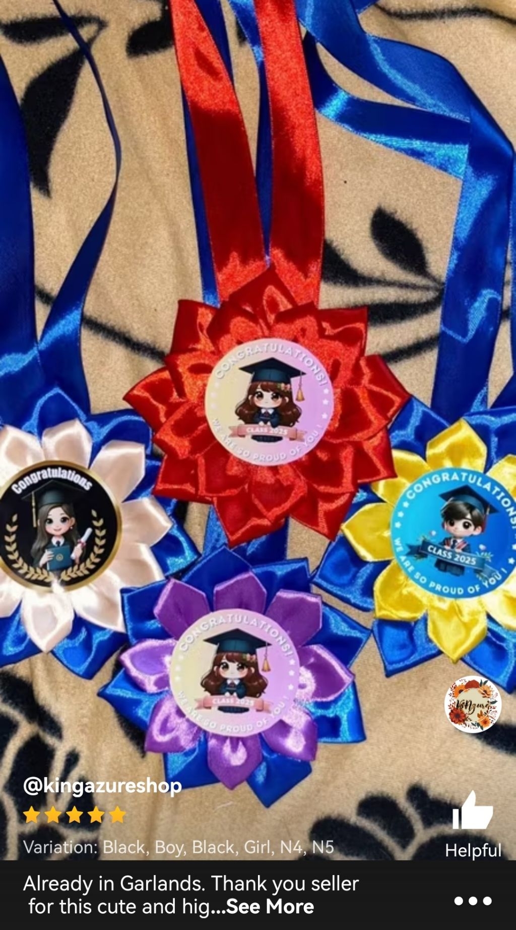 BATCH #1 – 2026 Garland Centerpiece Graduation Logo _ Centerpiece Lei ...