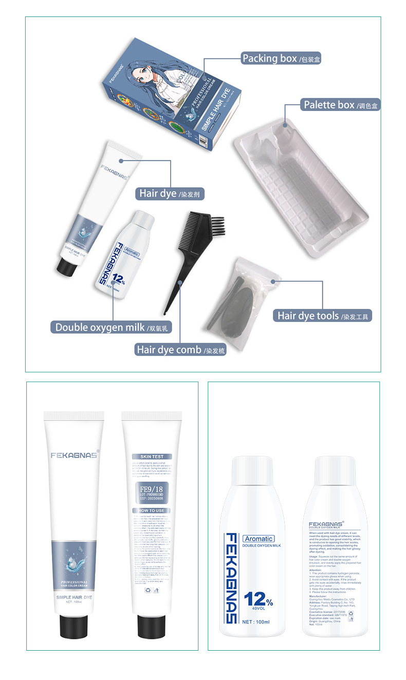 STYLE FIT Extreme Blue Hair Color Cream Rich Pigment Long Lasting ...