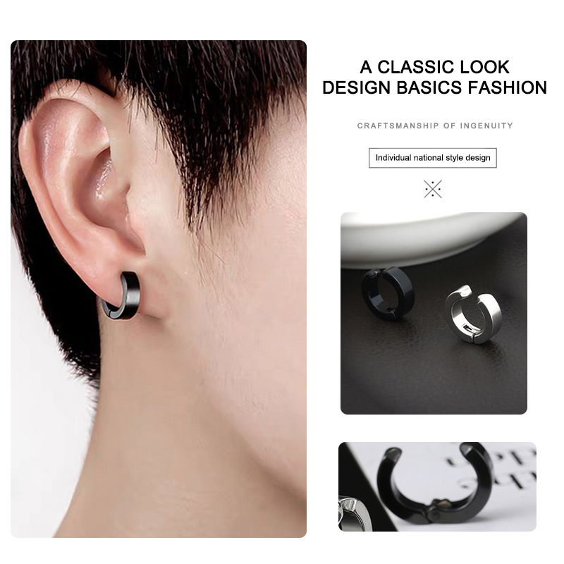 Titanium Steel False Ear Nail Ear Clip Magnet False Ear Buckle ...