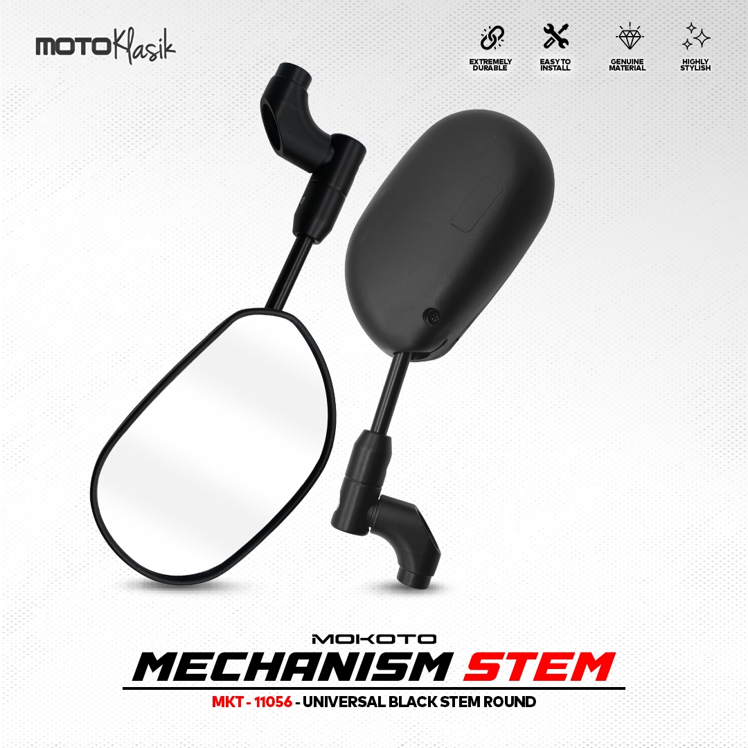 MOKOTO UNIVERSAL OBLONG CLASSIC OR LEAF STYLE SIDE MIRROR MECHANISM ...