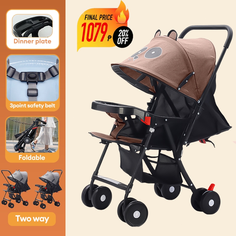 Stroller For Baby Foldable Two way Stroller Baby can lie down with ...