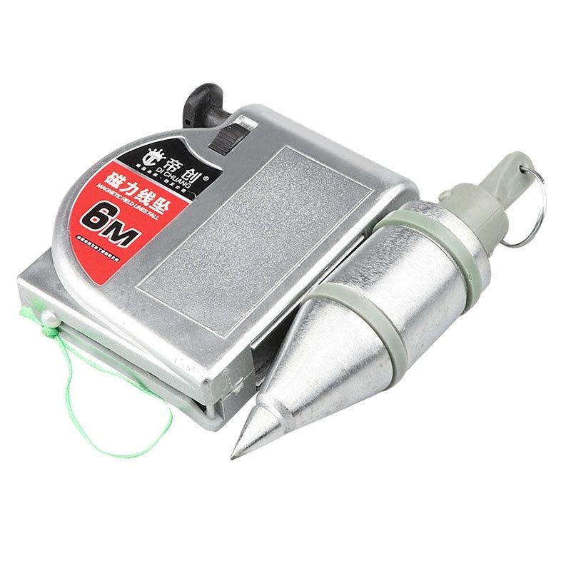 6M Retractable Magnetic Plumb Bob Construction Vertical Measuring Plumb ...