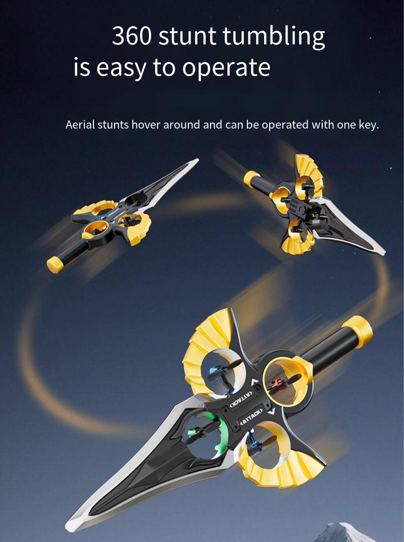 remote control flying sword toy with multi speed adjustable and one ...