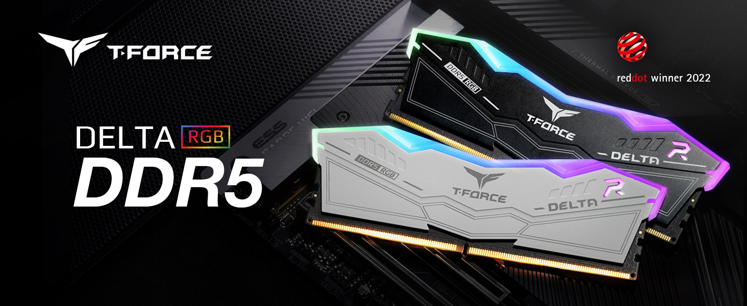 TeamGroup T-Force Delta RGB DDR5 | 64GB (2x32GB) / 6000MHz / CL38 ...