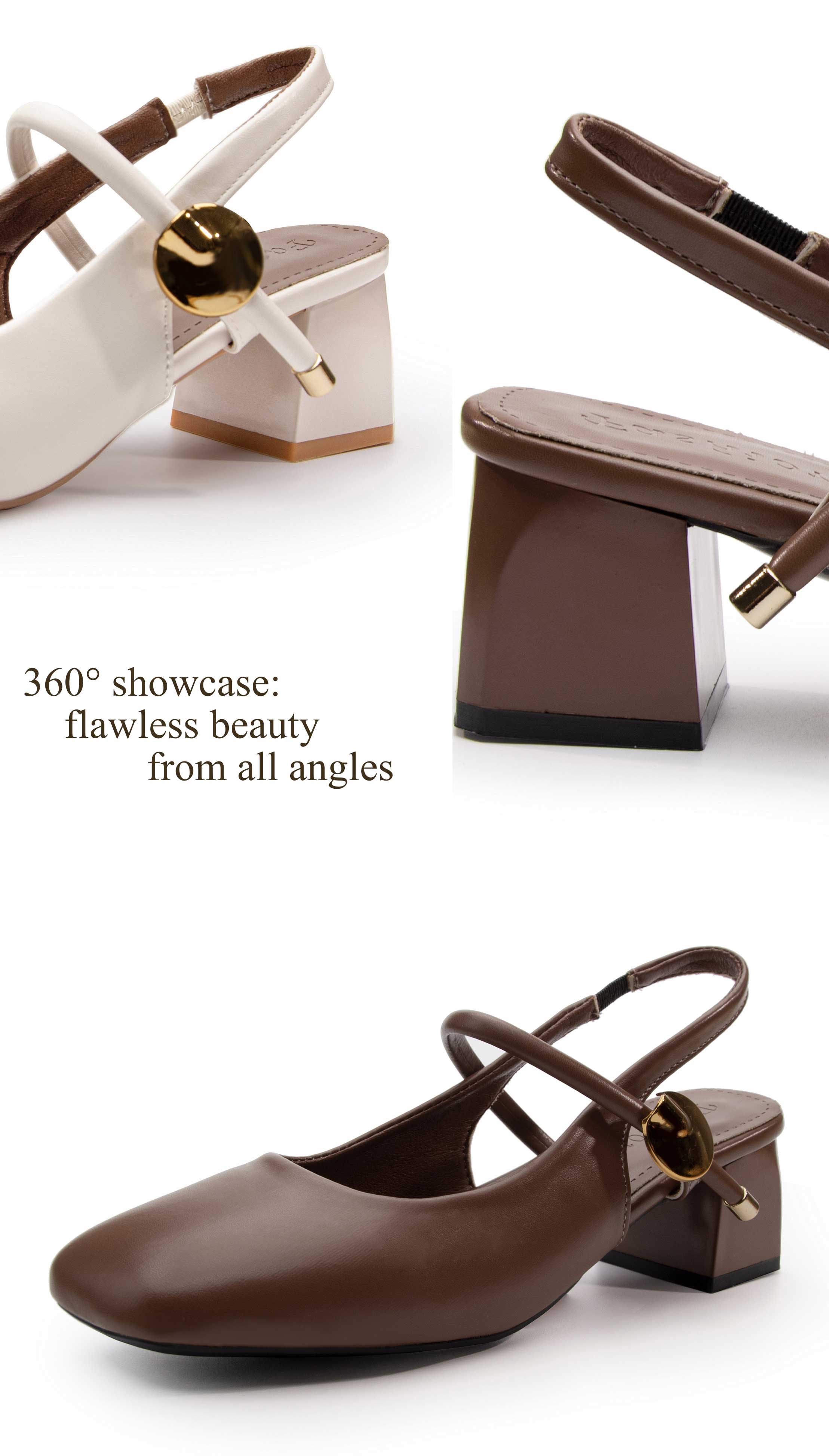 VONICA Brown Shoes for Women with Heels Mary Jane Shoes | Shopee ...