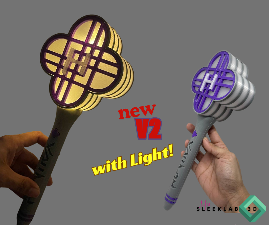 HERSLEEKLAB 3D PRINTED KPOP DEMON HUNTERS LIGHT STICK V2 HUNTRIX ...