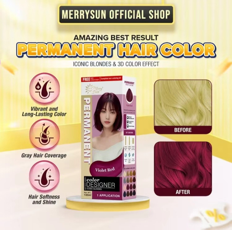 merry sun permanent hair color | Shopee Philippines