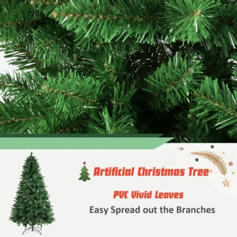 GRAND SALE Artifical Christmas Tree with Metal Stand 5/6/7/8/9/10 Ft ...