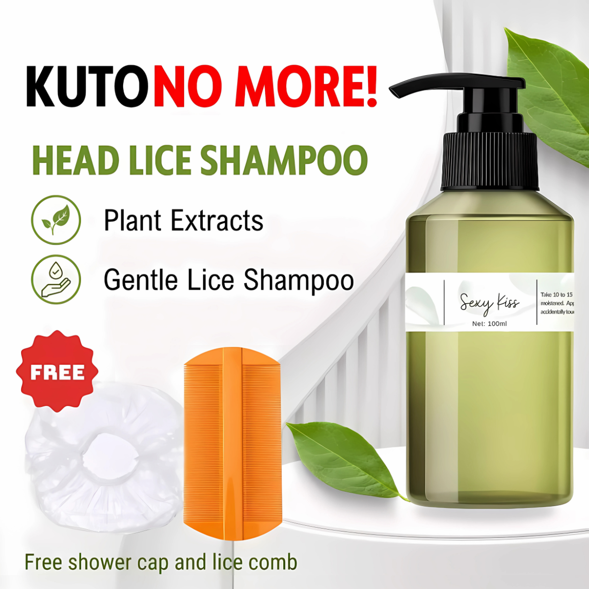 Head Lice Shampoo 100ml - Removing Lice Gently Using Natural Plants ...