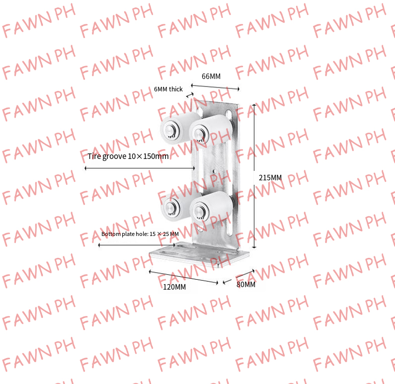 stainless Sliding Gate Top Guide Roller set with L bracket | Shopee ...
