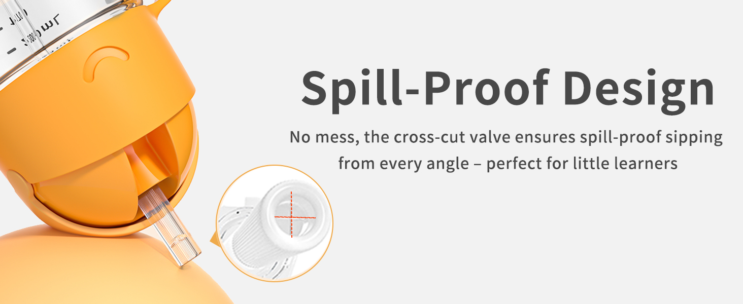 Evorie Tritan Weighted Straw Sippy Cup Toddler Bottle 6 months+, 200mL ...