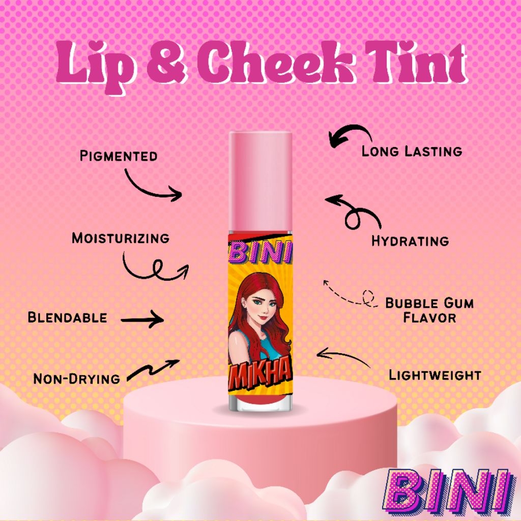 Bini Lip and Cheek Tint with Box 10ml | Shopee Philippines
