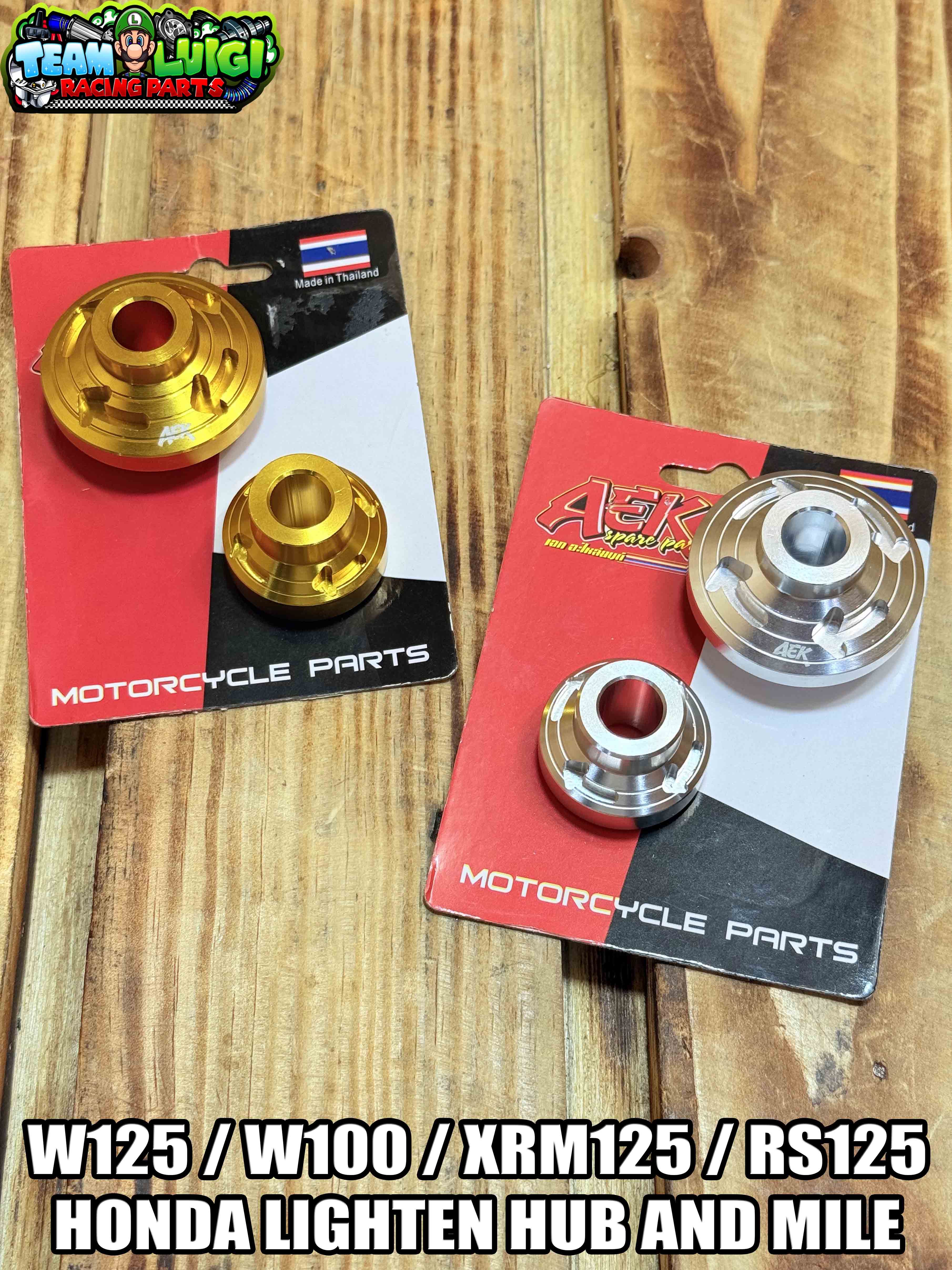 AEK WAVE 125,WAVE 100,XRM 125,RS 125 LIGHTEN HUB AND MILE (NEW DESIGN ...