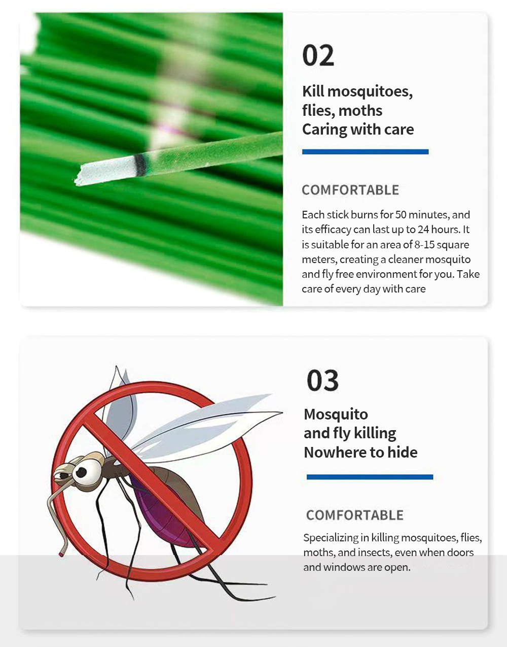 Mosquito Repellent Scented Stick Powerful Outdoor Insect Repellent For ...
