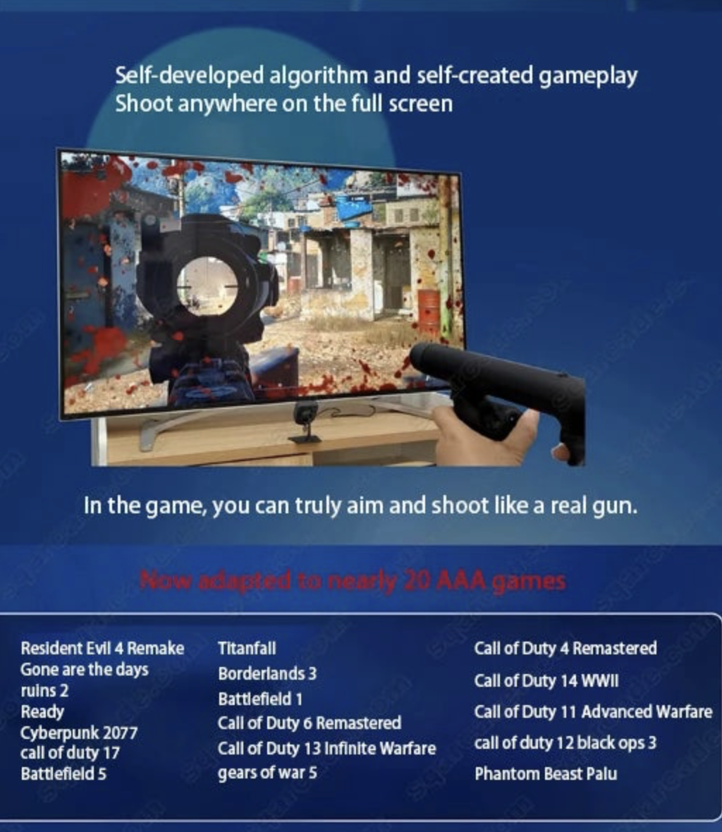 XGUN Light Gun - Precision Shooting Controller for Immersive Gaming ...
