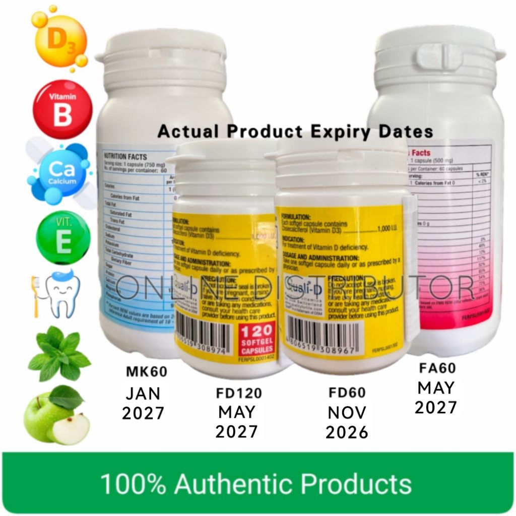 Multi Vitamin Ferns D3, Active B-Complex, Milk Calcium and Undenatured ...