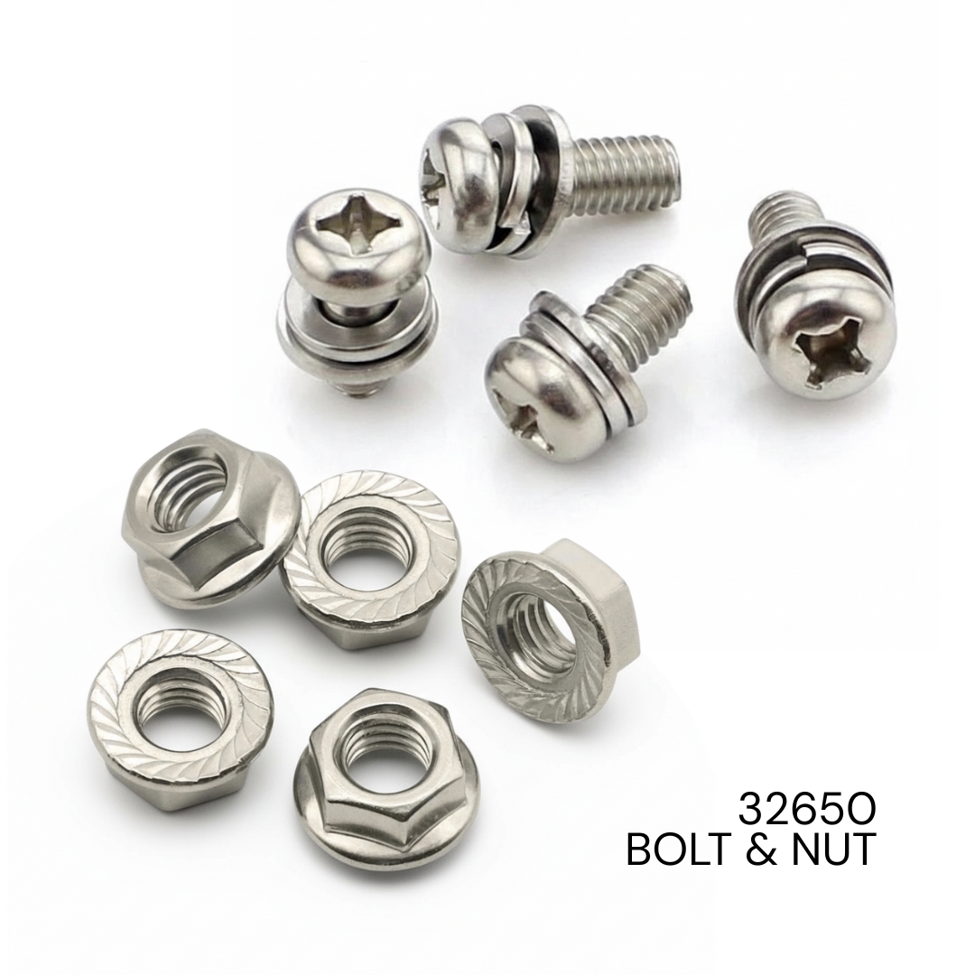 (10PCS) 32650 / 32700 Bolts and Nuts for LiFePO4 Battery M4 Screws and ...