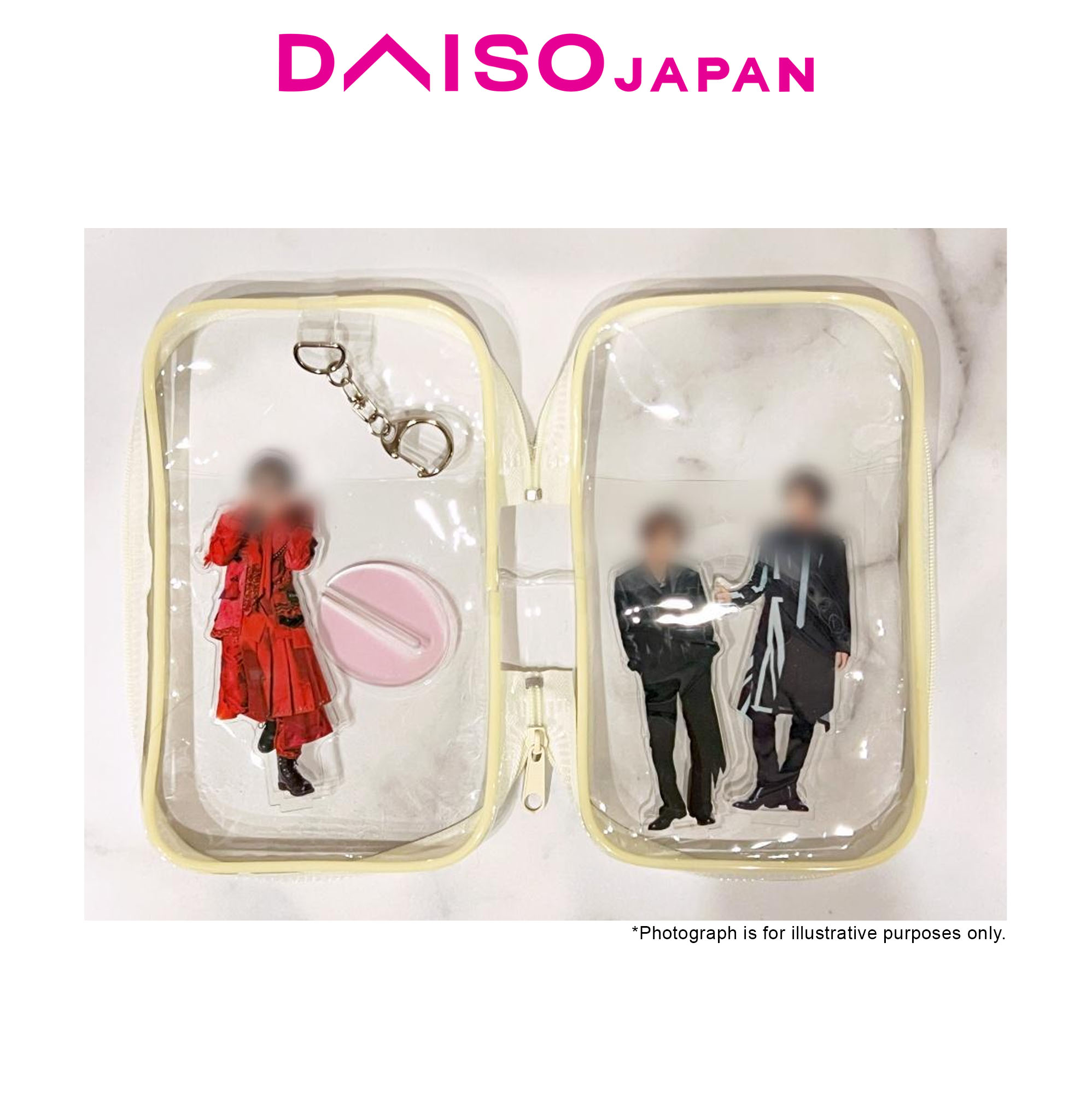 Daiso Yellow Green Oshikatsu Vinyl Pouch | Shopee Philippines