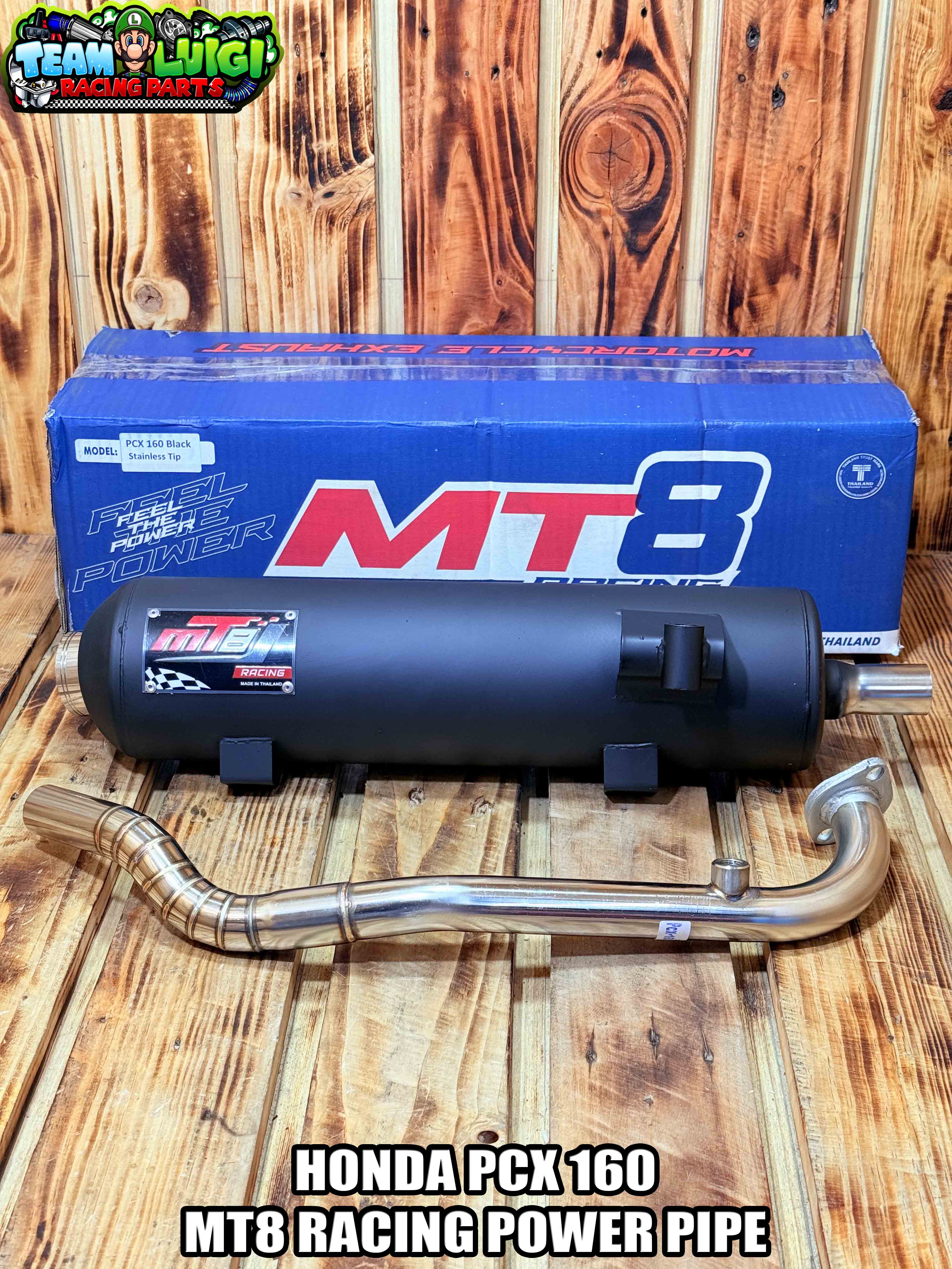 MT8 POWER PIPE MIO I 125 M3, CLICK 150, MIO SPORTY, NMAX V1, PCX 160 ...