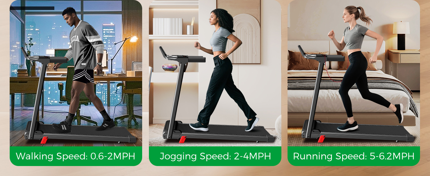 Electric Treadmill Music Heart Rate With APP Massager Bluetooth ...