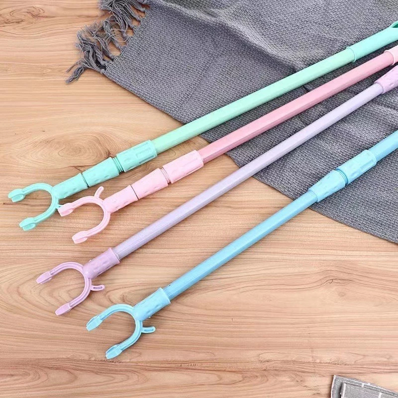 Plastic Retractable Clothes Fork Clothes Drying Fork Adjustable ...