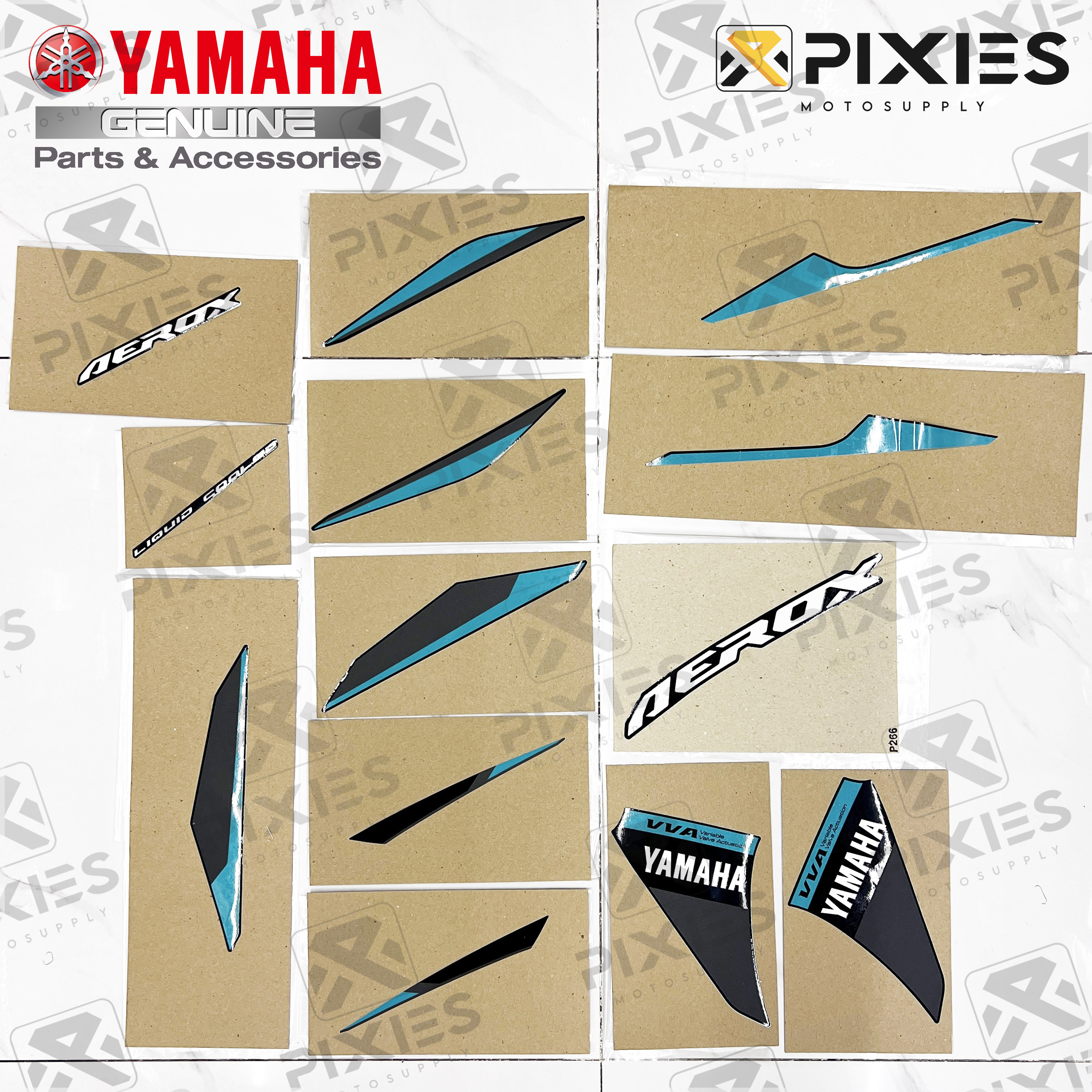 YAMAHA GENUINE DECALS SET FOR YAMAHA AEROX V3 2025 STANDARD / AEROX ...