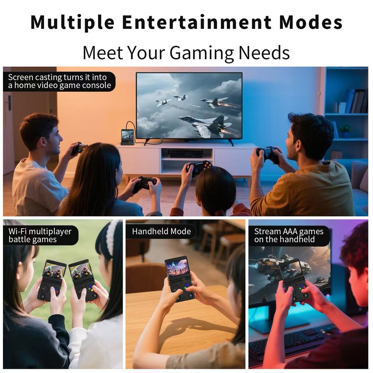 Anbernic RG 34XXSP Portable Foldable Retro Handheld Linux 64-bit Game ...