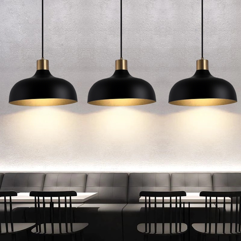 Hanging Light Industrial Retro Minimalist Nordic Iron Pendant Light for ...