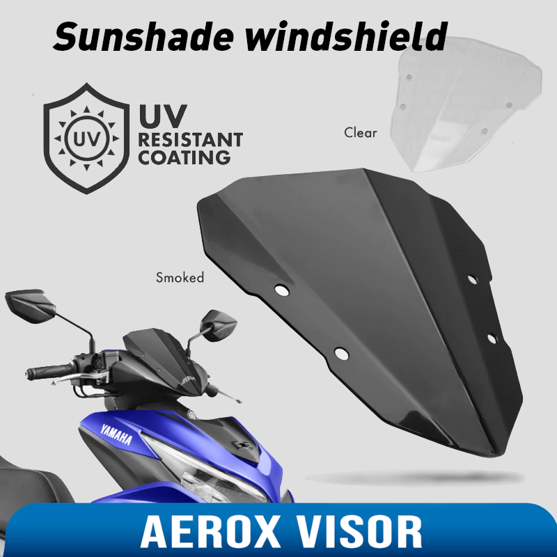 Aerox V1/V2 Visor Windshield Durable ABS Plastic Airflow Design UV ...