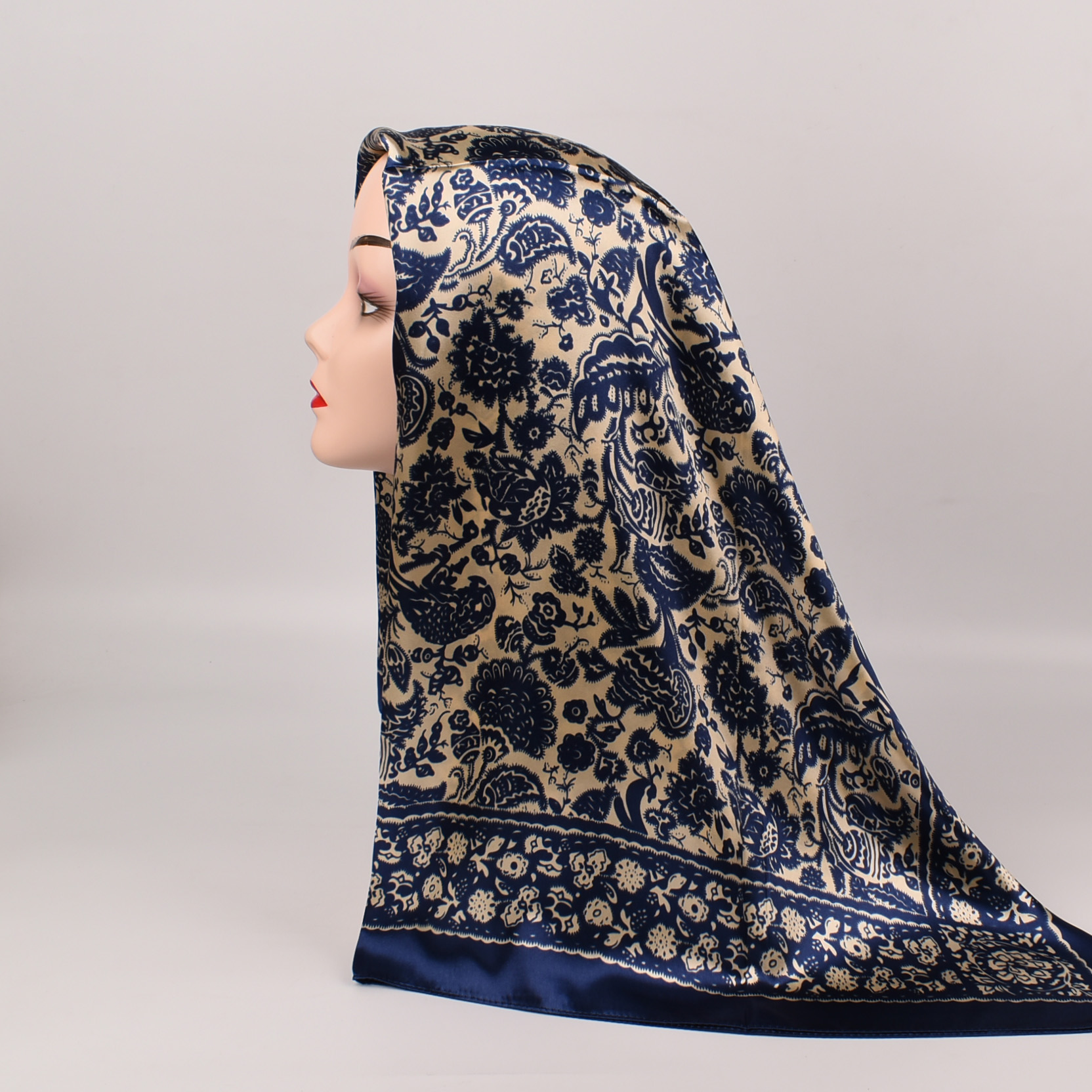 New Arrival Floral Scarves 90*90 cm scarf for women elegant design indoor and outdoor | Shopee ...