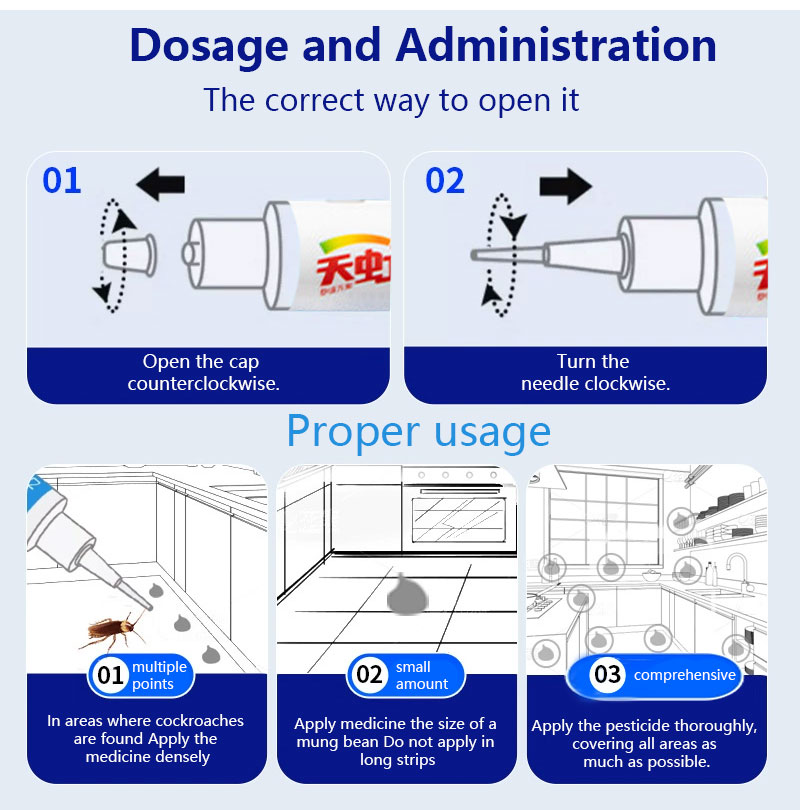 Next-Level Cockroach Gel Bait Powerful End Up Nest Cockroach Killer ...