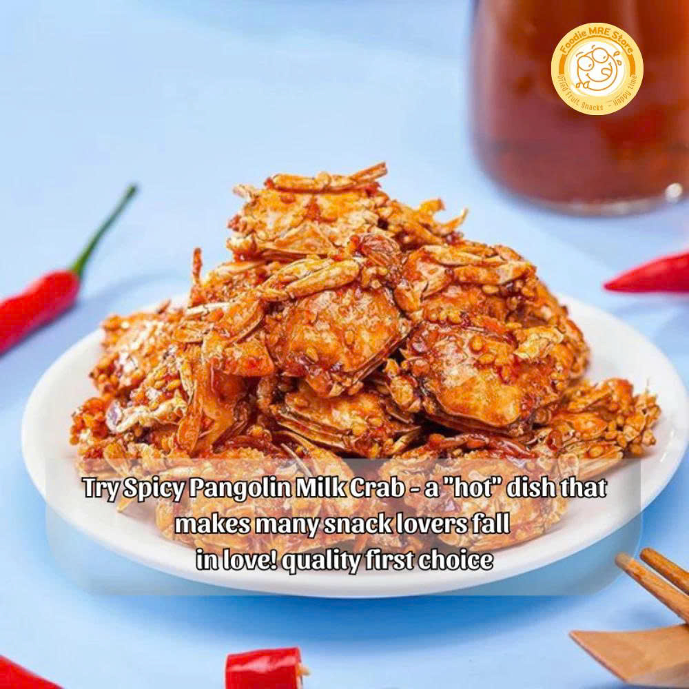 Red Crab Instant Milk Crab leisure snacks to relieve hunger, spicy and ...