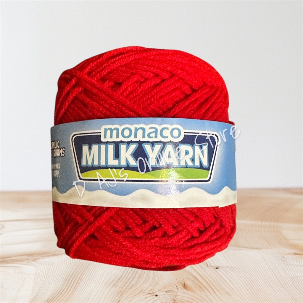 Monaco Milk Yarn / 5PLY / 100% Acrylic (Solid Color) | Shopee Philippines