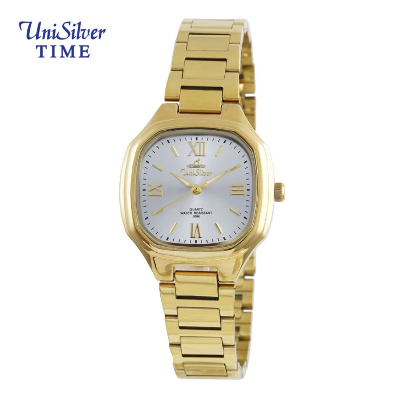 UniSilver TIME Women's All Gold/Silver Dial Analog Stainless Steel ...