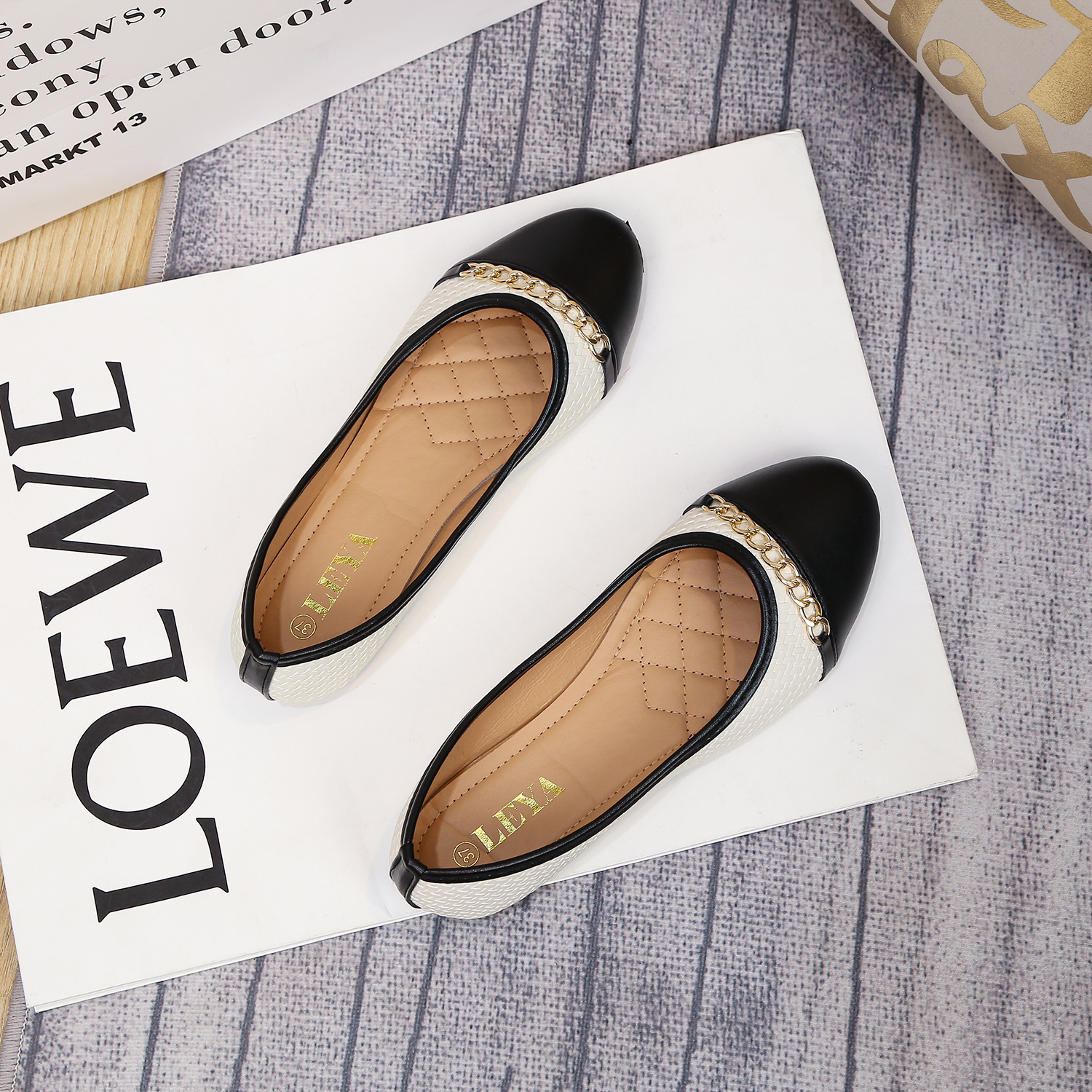 LEYA KOREAN CLASSIC FLAT DOLL SHOES #7715 | Shopee Philippines