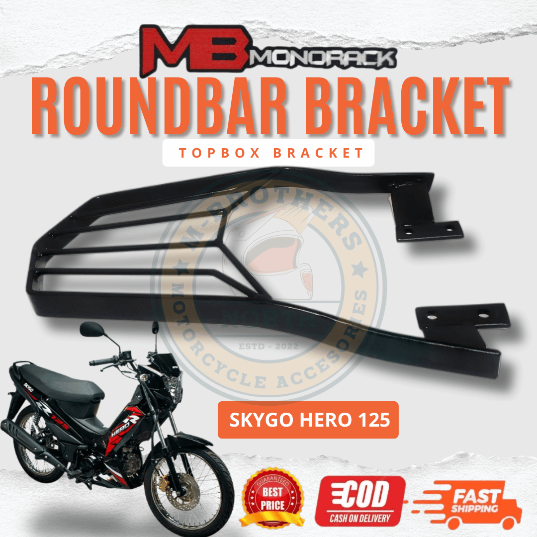 MB Monorack (ROUND BAR) Topbox Bracket for Motorcycle - Affordable and ...