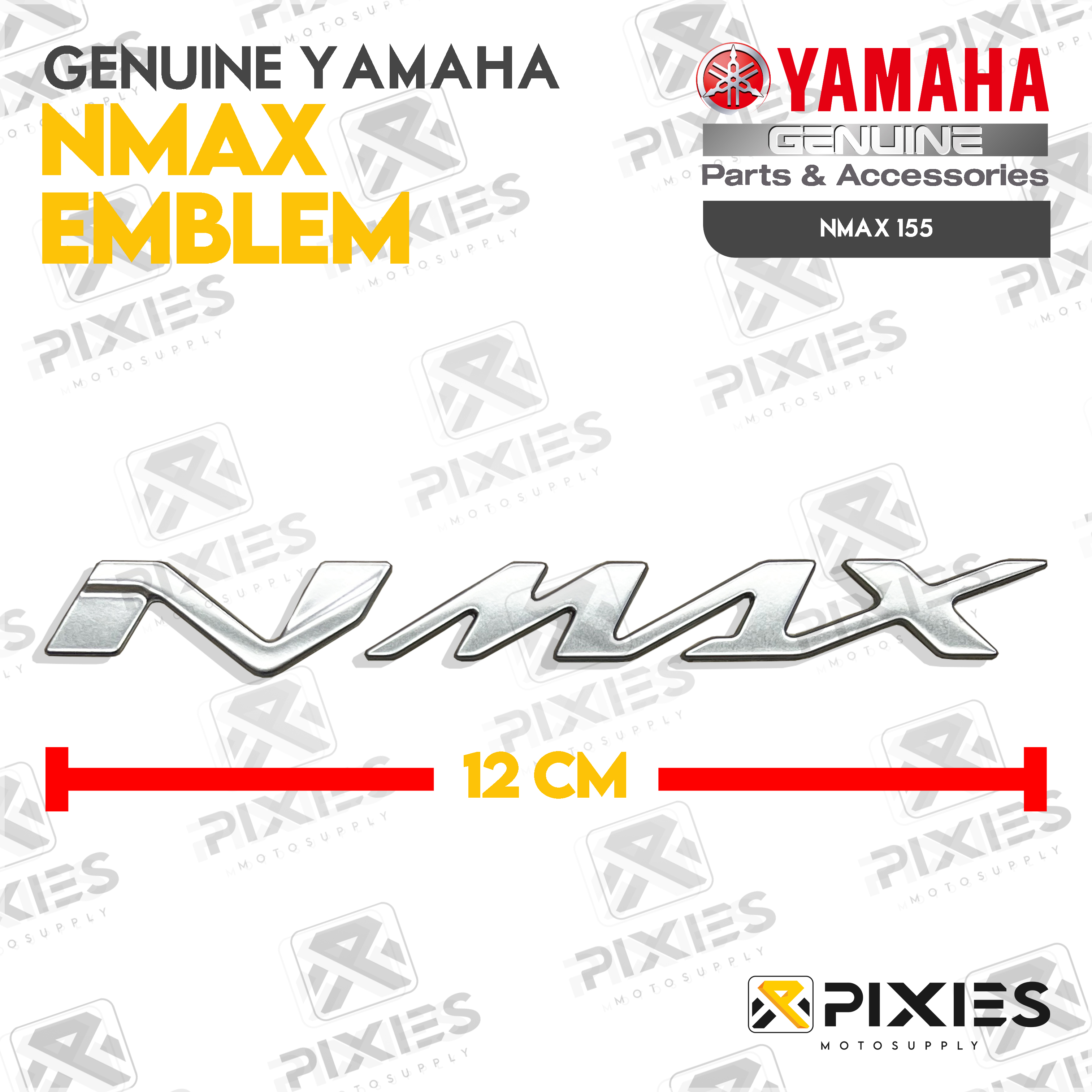 YAMAHA GENUINE NMAX EMBLEM BLACK GOLD SILVER FOR NMAX V1 / NMAX V2 ...