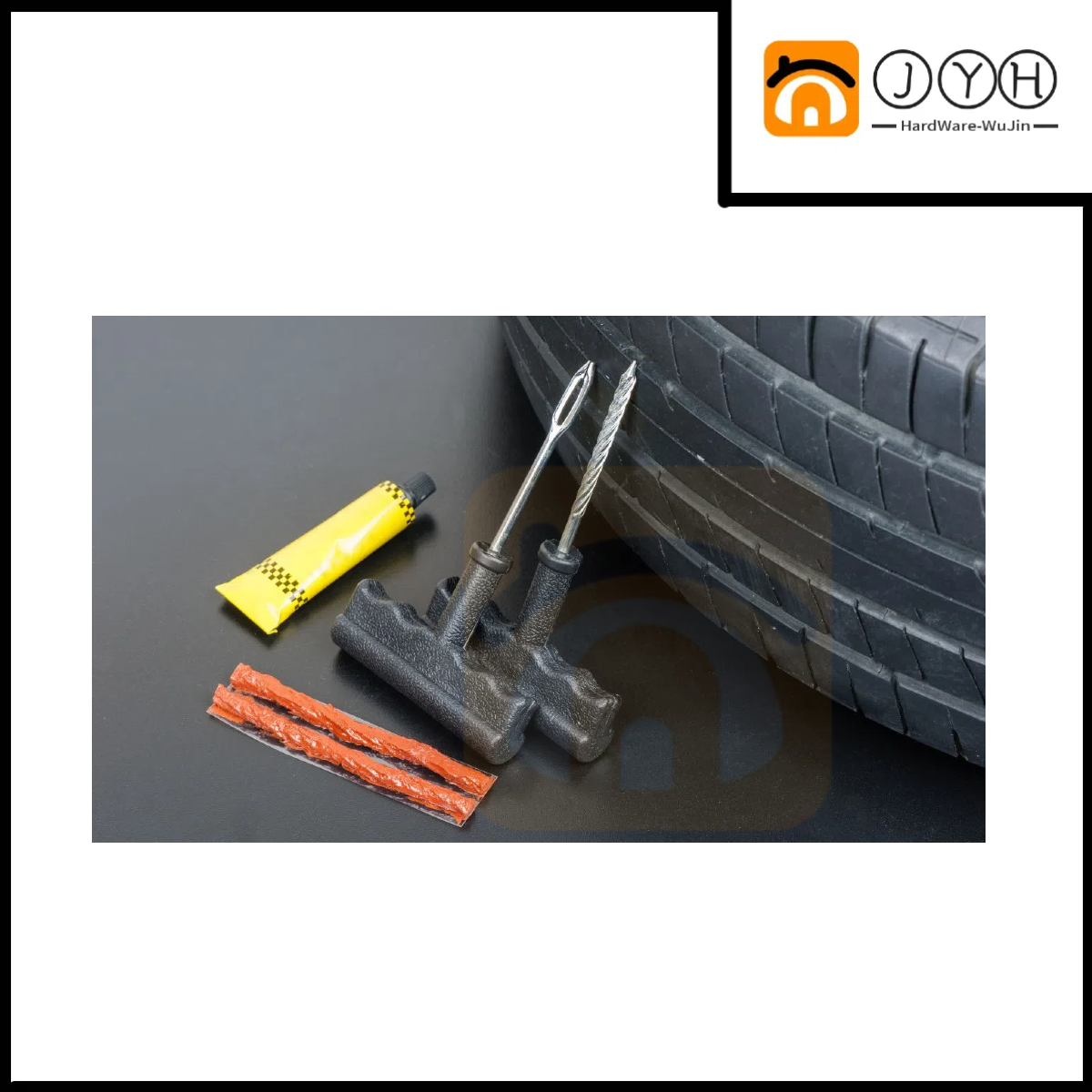 Emergency Tire Puncture Repair Kit for Cars - Fast Flat Tire Fix for ...