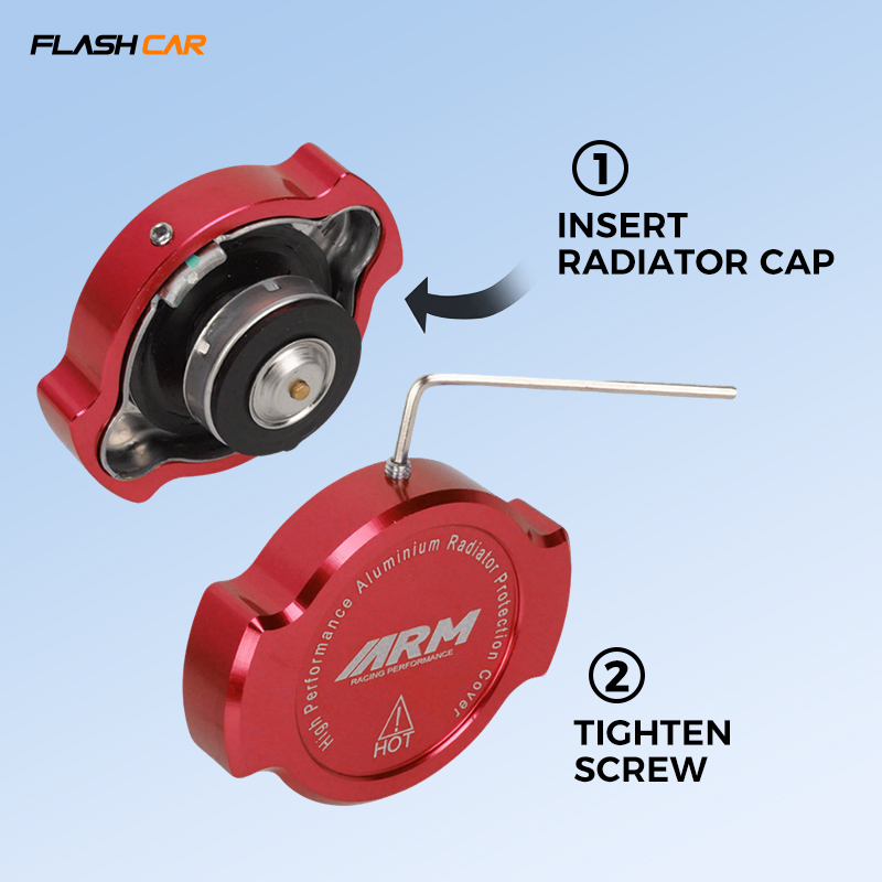 ARM Radiator Cap Cover Full CNC Universal For Motorcycle Water Tank ...