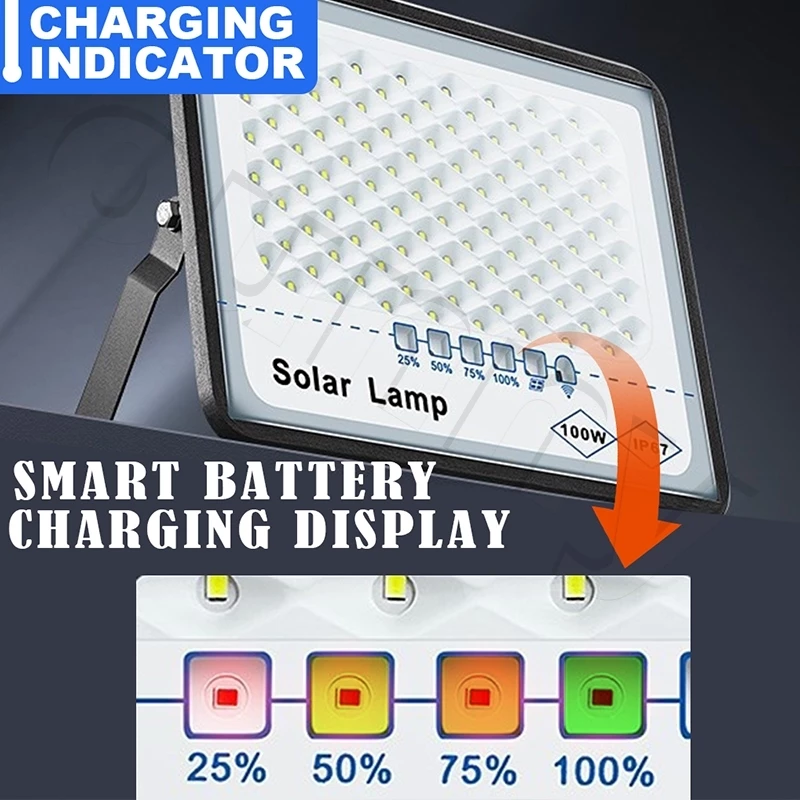 10000W Solar Light BUY 1 TAKE 1 LED Bright Outdoor Sensor Solar Flood ...