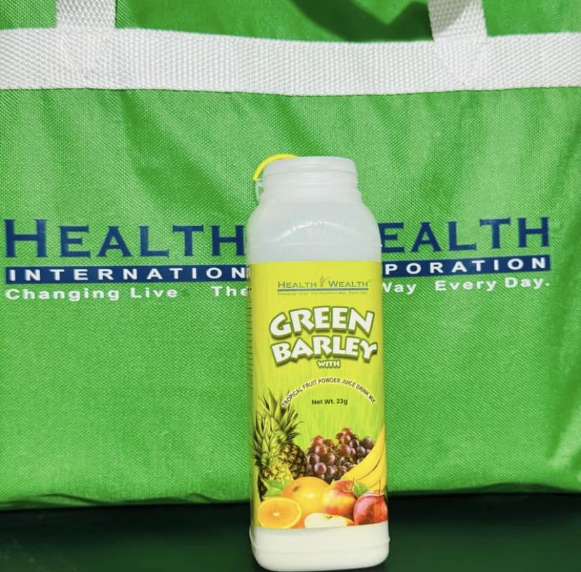 Health Wealth Green Barley with tropical fruit powder juice drink mix ...