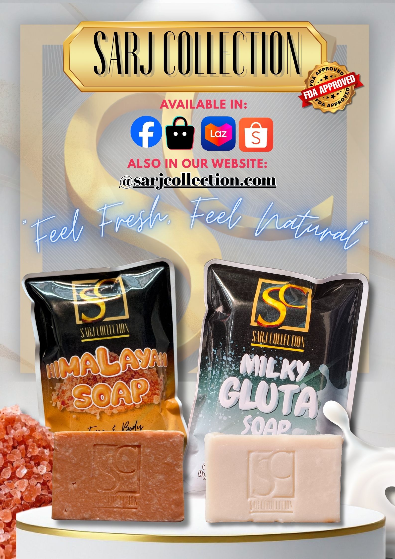 SARJ Collection (Himalayan Soap | Milky Gluta Soap) - Classy | Gentle ...