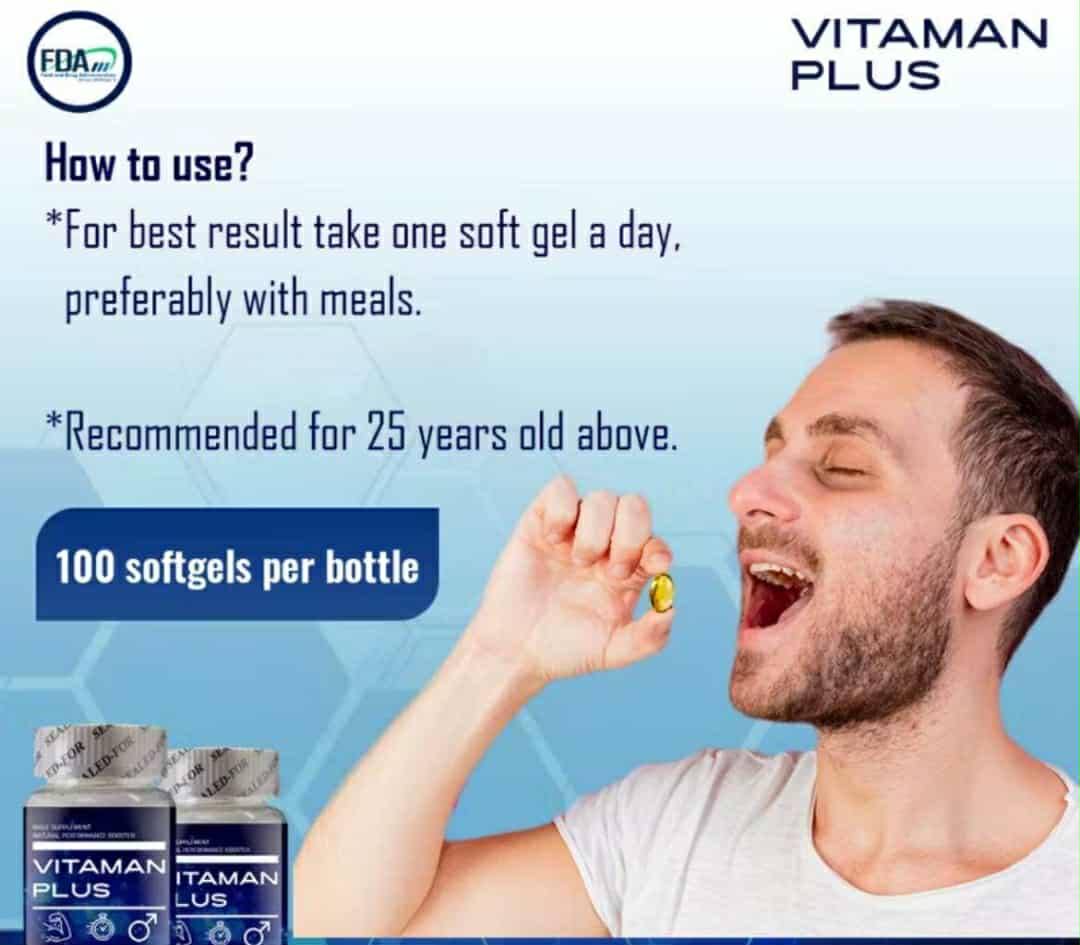 ORIGINAL" VITAMAN PLUS Helps Treat Prostate and Extra Strength for Men ...