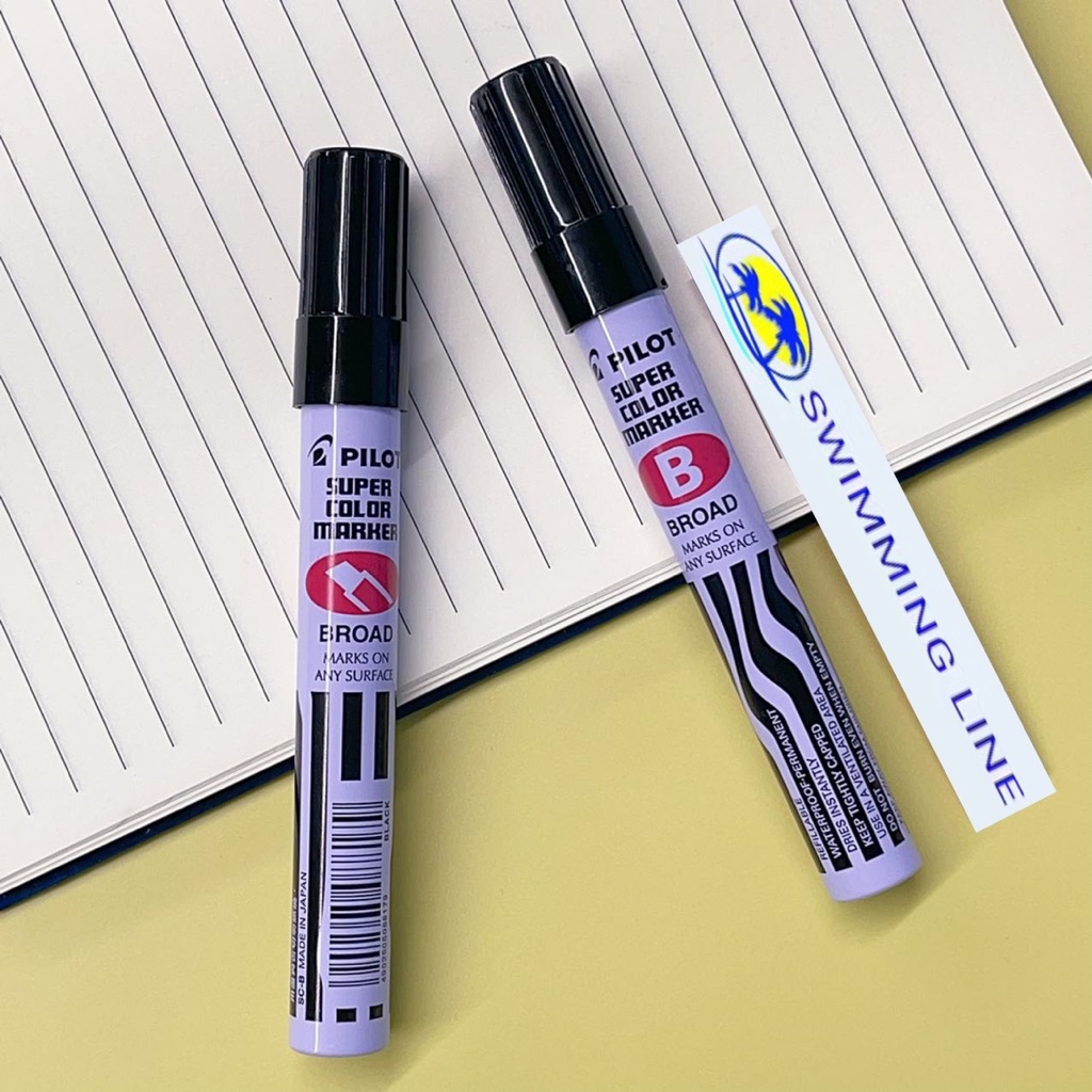 Marker SC-B BROAD/SC-F FINE 1 PC Original Pilot Permanent Marker Black ...