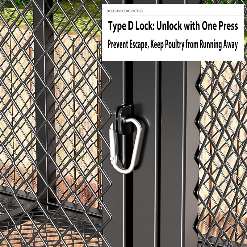 Modular Chicken Cage Chain Link Industrial Grade Galvanized Steel Frame ...