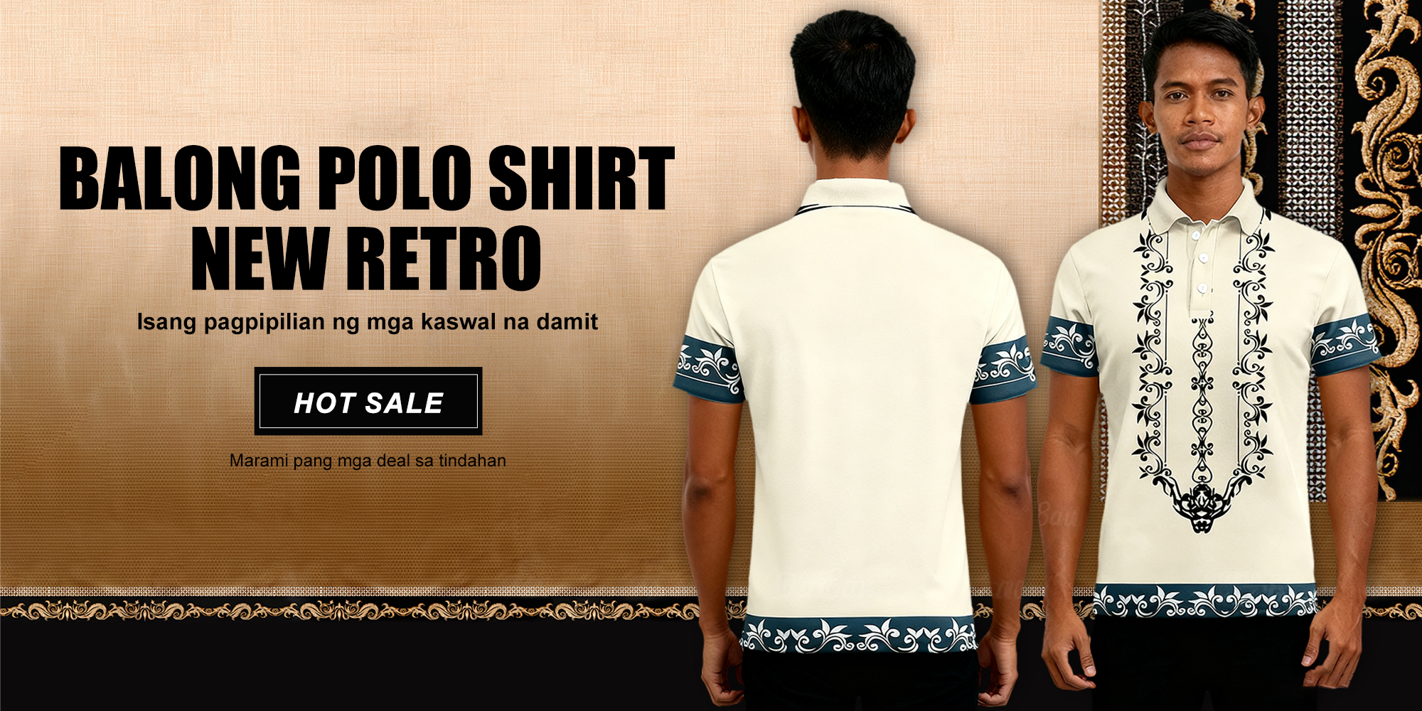 Philippine Ethnic Polo Shirts For Men Modern Polo Balong Tagalog Full ...