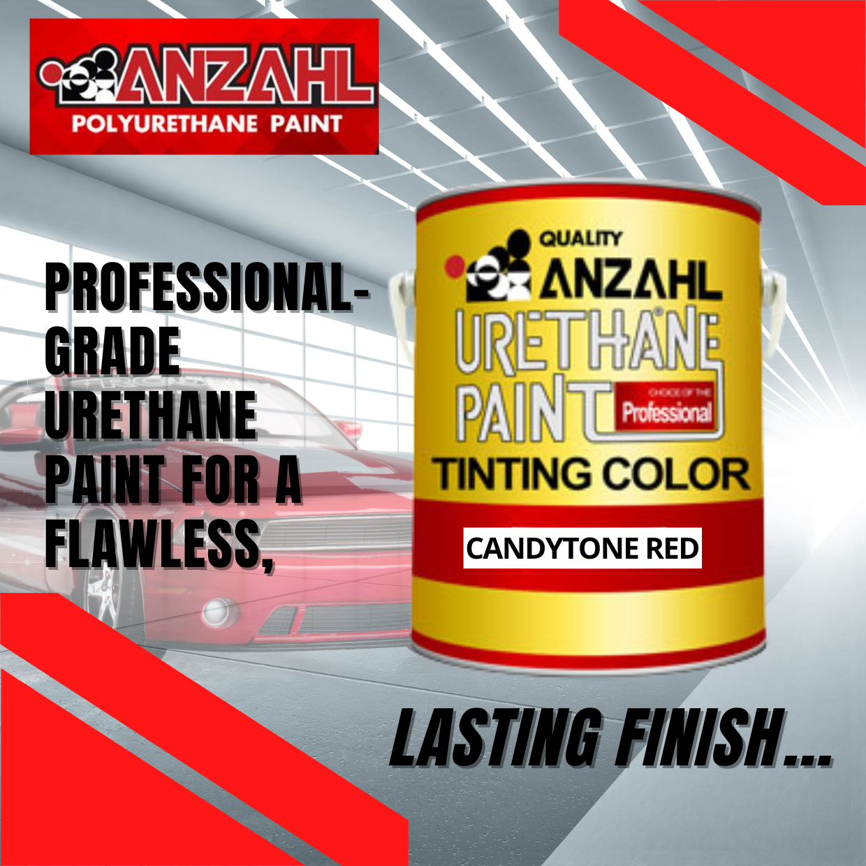 EMJ Anzahl Silver & Candytone Urethane Paint Professional Car ...