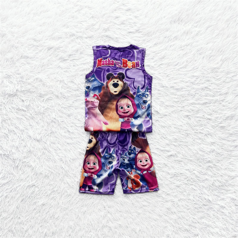 Kid's jersey terno for girls 2-7yrsold Masha and Bear | Shopee Philippines